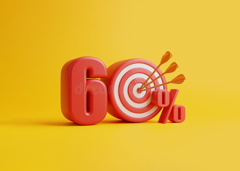 Target with percent sign. stock vector. Illustration of abstract - 40074123