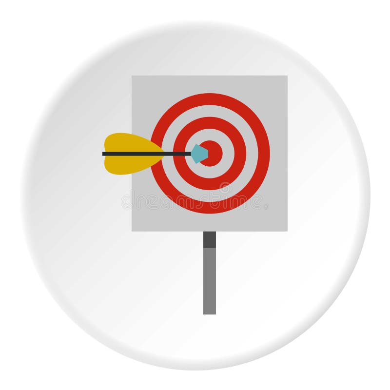 Red Target and Dart Icon, Cartoon Style Stock Vector - Illustration of ... Red Target and Dart Icon, Cartoon Style Stock Vector - Illustration of ...
