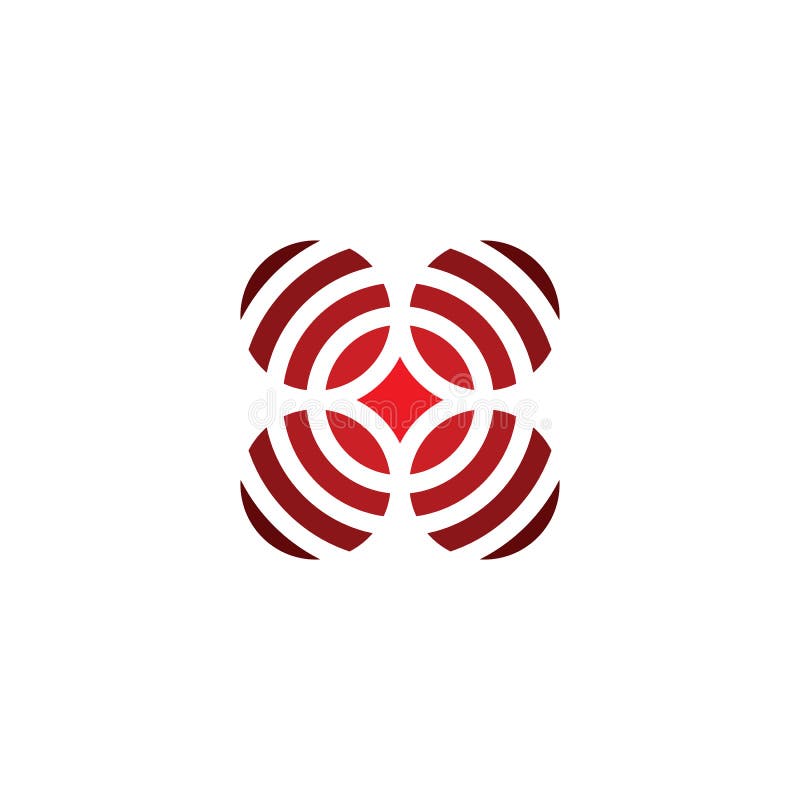 Red Target Icon Sign Vector Logo Stock Vector - Illustration of ...