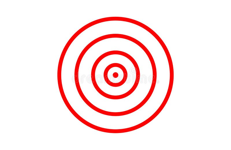A simple target icon stock vector. Illustration of sport - 107254377