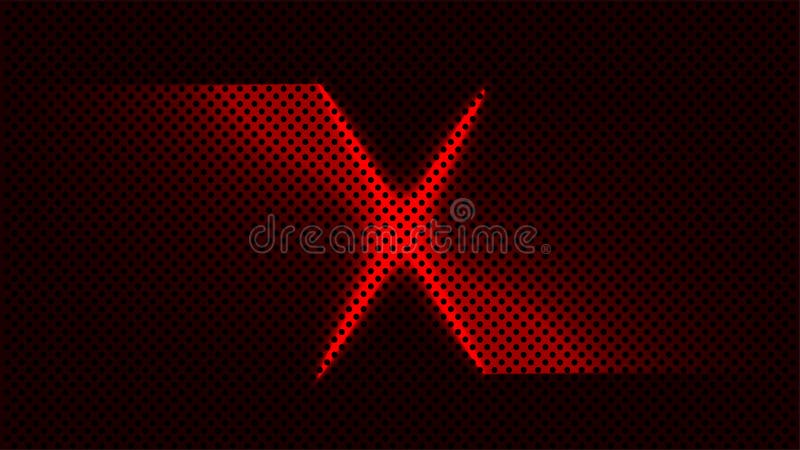 Red X Target Mark Light Abstract Stock Vector - Illustration of beam ...