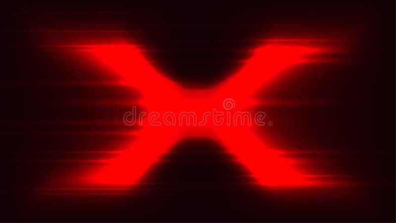 Red X Target Mark Light Abstract Stock Vector - Illustration of beam ...