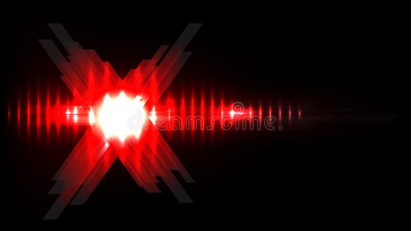 Red X Target Mark Light Abstract Stock Vector - Illustration of beam ...