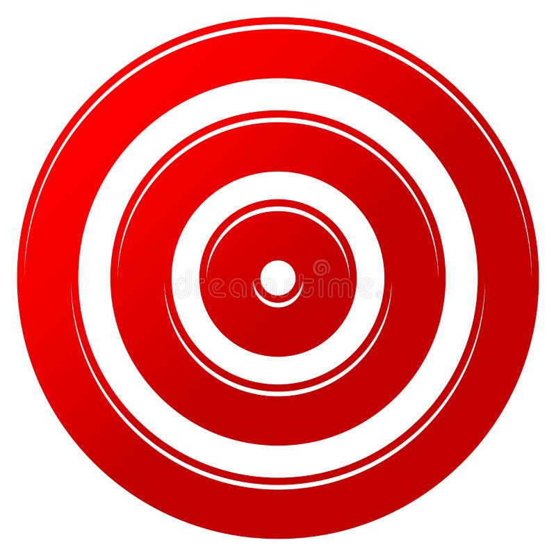 Red Target Mark - Target Icon Stock Vector - Illustration of centre ...
