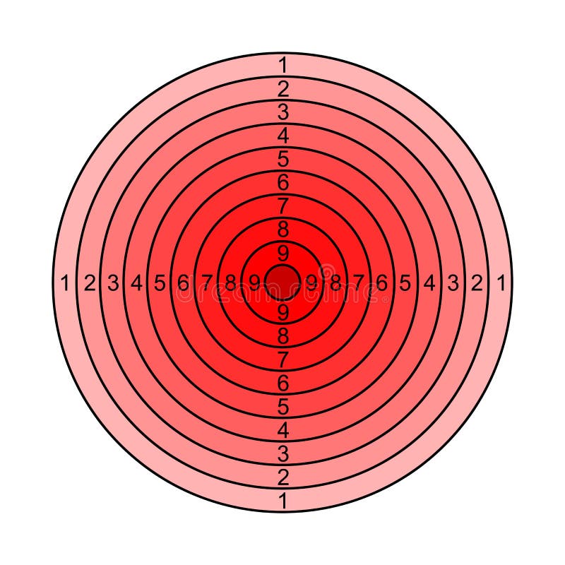 Red target - stock vector stock illustration. Illustration of ...