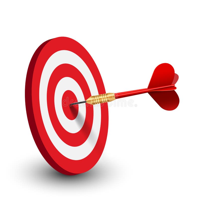 Red target - stock vector stock vector. Illustration of business ...