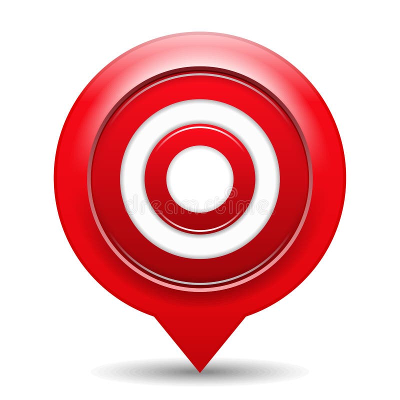 Shiny gloss red Map stock illustration. Illustration of mark - 47852370