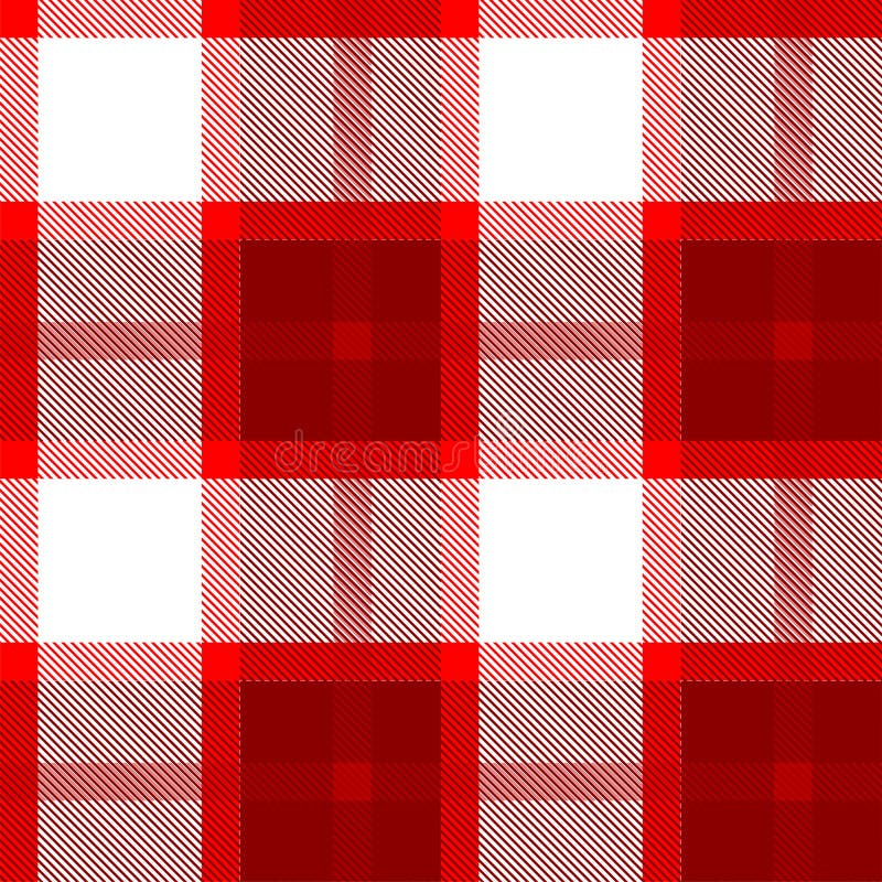 Red Tartan Check Plaid Seamless Patterns Stock Illustration ...