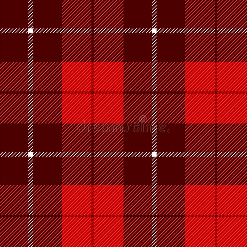 Red Tartan Check Plaid Seamless Patterns Stock Illustration ...