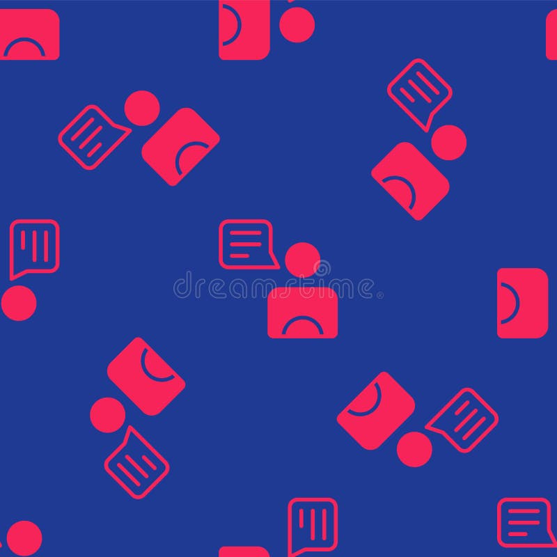 Red Taxi Driver Icon Isolated Seamless Pattern on Blue Background ...