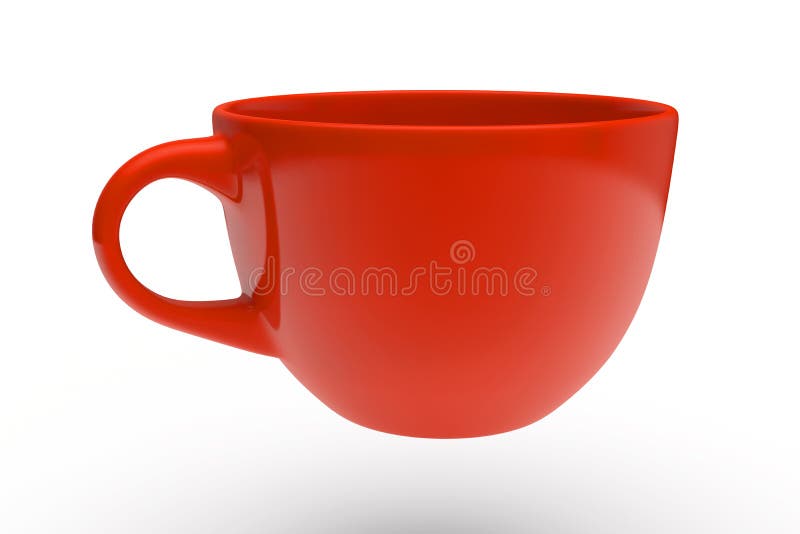 Red tea cup stock illustration. Illustration of blank - 56016664