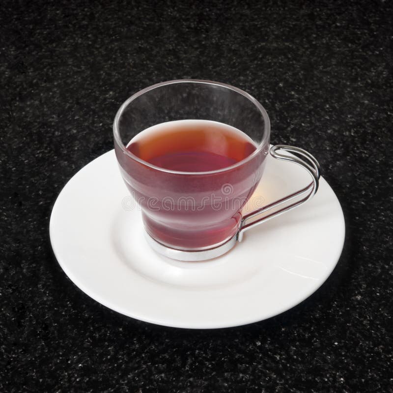 Red tea stock image. Image of relax, glass, black, break - 91465159