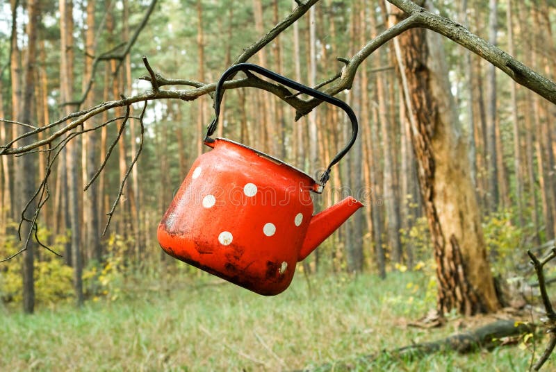 Red tea-pot stock photo. Image of coloured, relaxation - 11430416