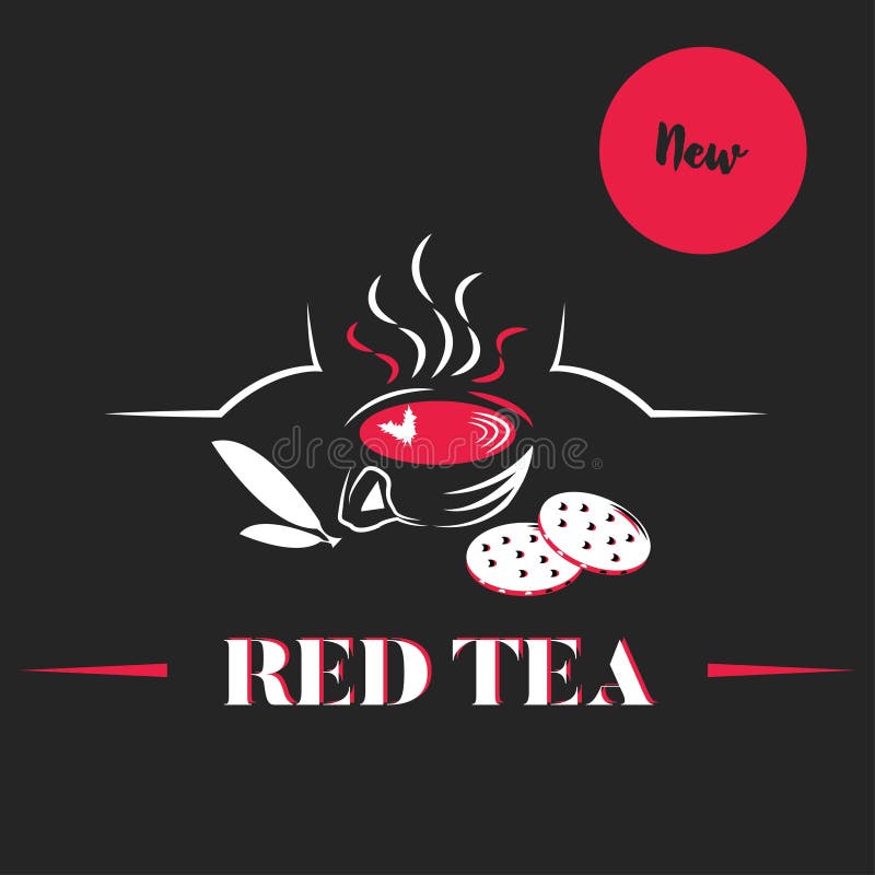 Red tea stock illustration. Illustration of organic, powder - 96739197