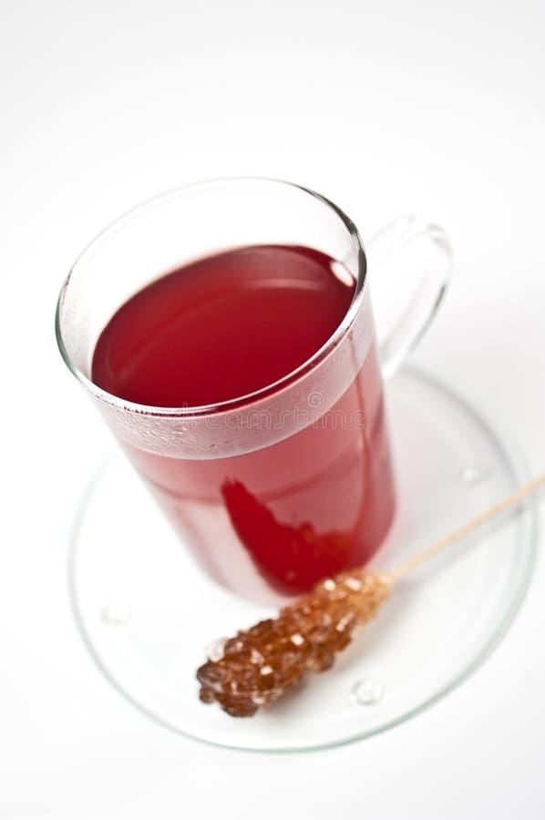 Red tea and rock candy stock photo. Image of healthy - 12762540