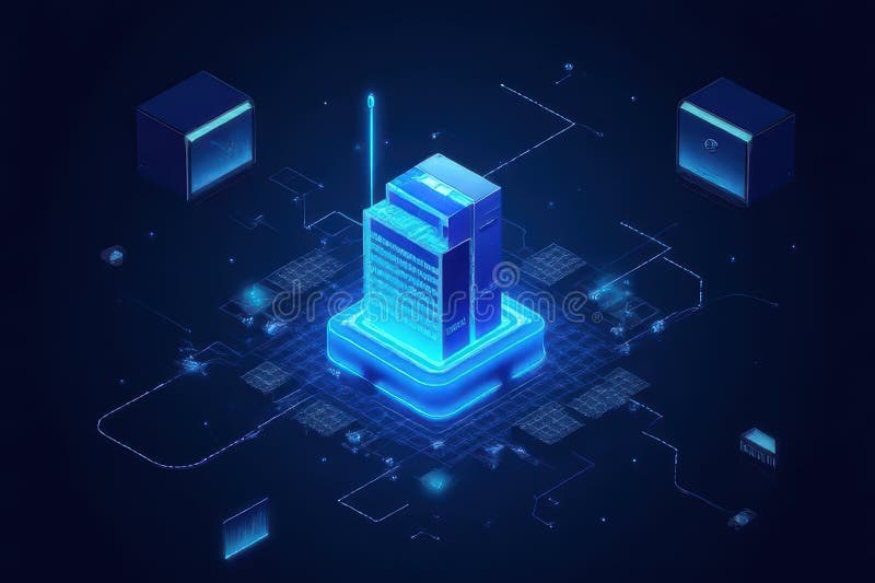 Red Team Server Cyber Operations Update Stock Illustration ...