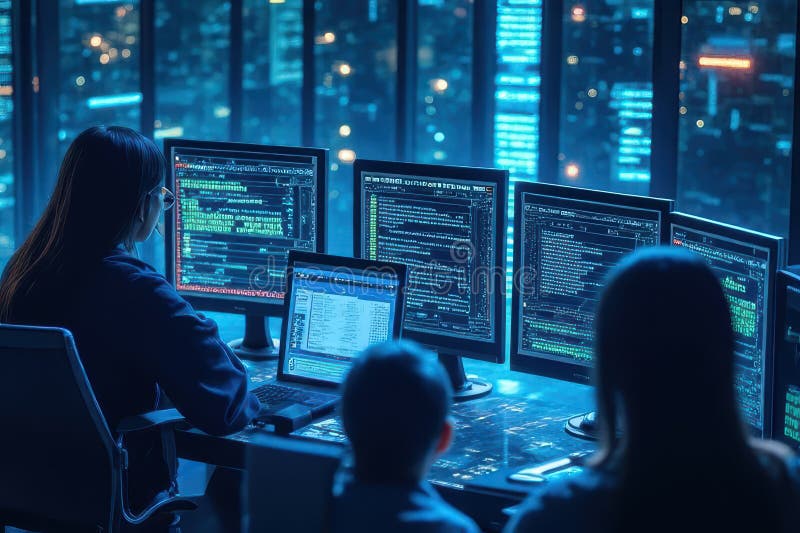 Red Team Server - Cyber Security Operations in Progress Stock ...