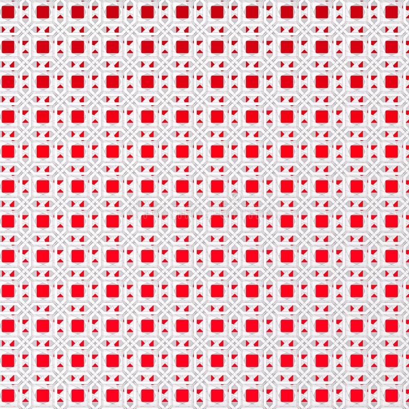Red Tech Modern Arabic Pattern with Squares Stock Illustration ...