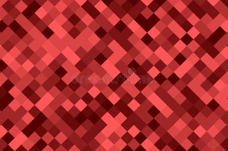Red Tech Square Pixels Pattern Vector Background Stock Vector ...