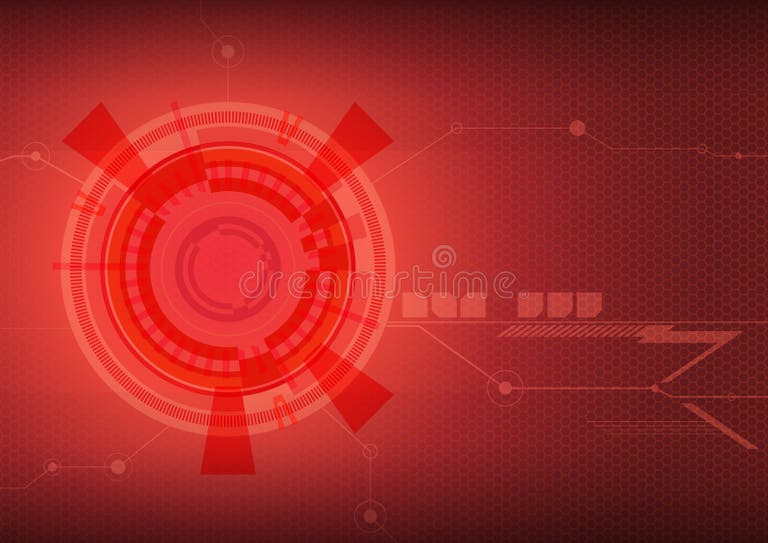 Red Techno Abstract Background Stock Vector - Illustration of techno ...