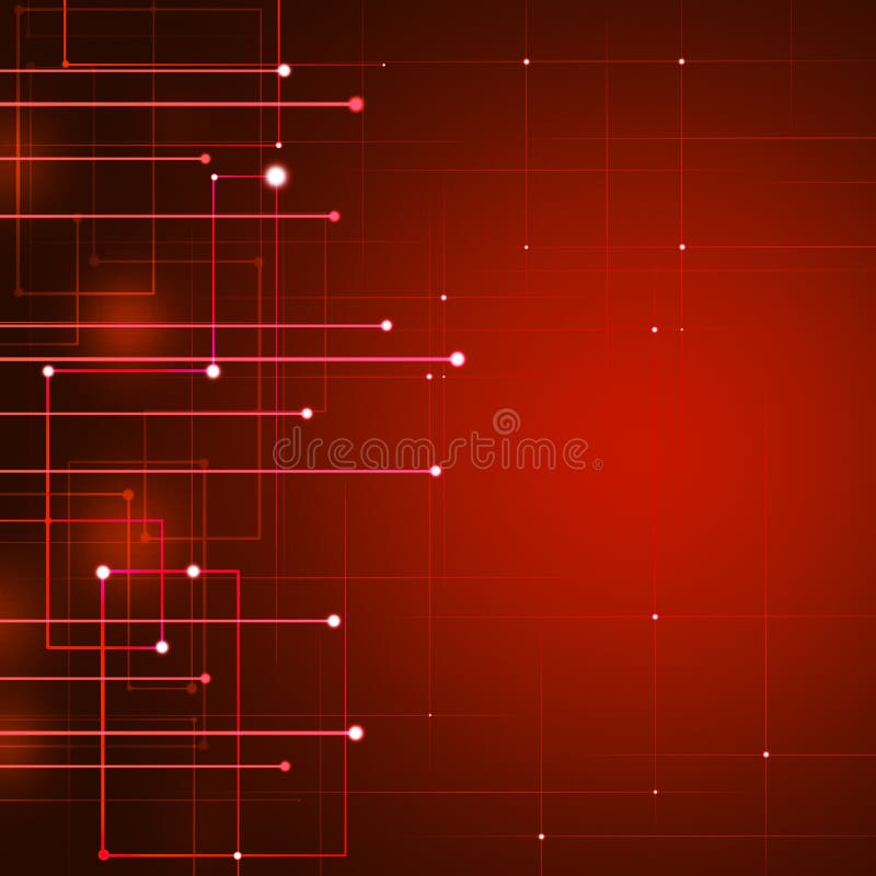 Red Technology Background stock illustration. Illustration of internet ...