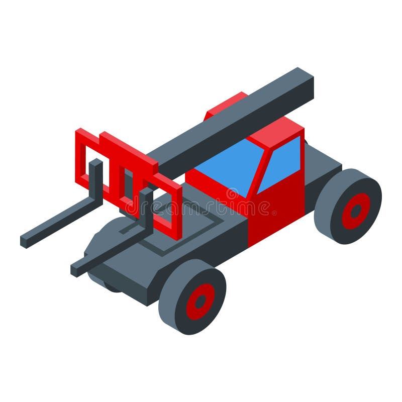 Red Telehandler Stock Illustrations – 3 Red Telehandler Stock ...