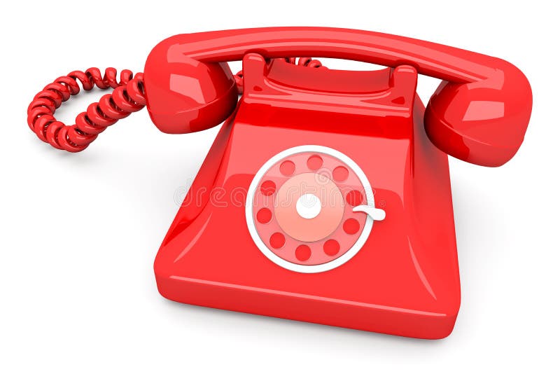 Red phone stock vector. Illustration of device, apparatus - 49315502