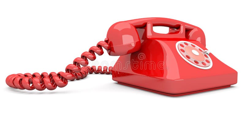 Red Telephone stock illustration. Illustration of retro - 24407134