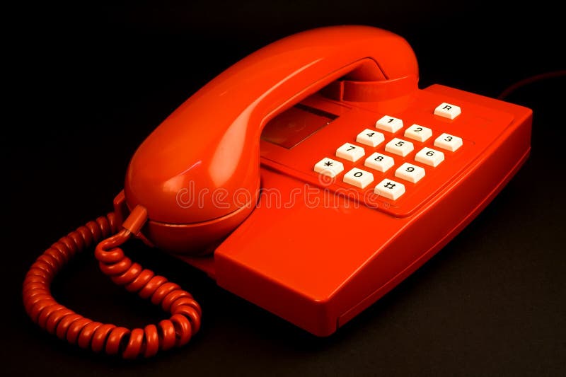 Red telephone stock photo. Image of close, electronic - 4967476