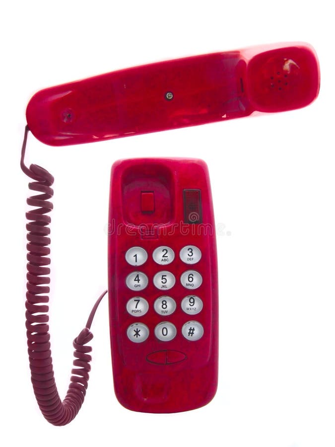 Red phone stock image. Image of hello, connection, contact - 6276951