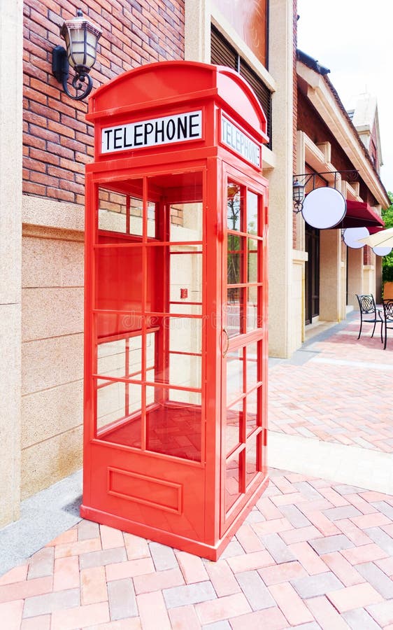 London Red Telephone Box Booth Stock Image - Image of booth, telephone ...