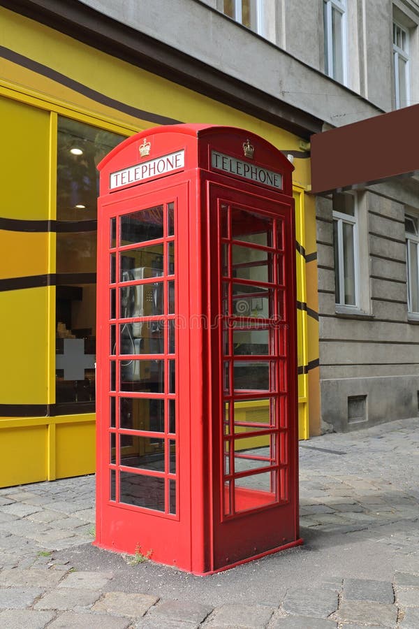 Red Telephone Booth stock photo. Image of telephone - 140018466