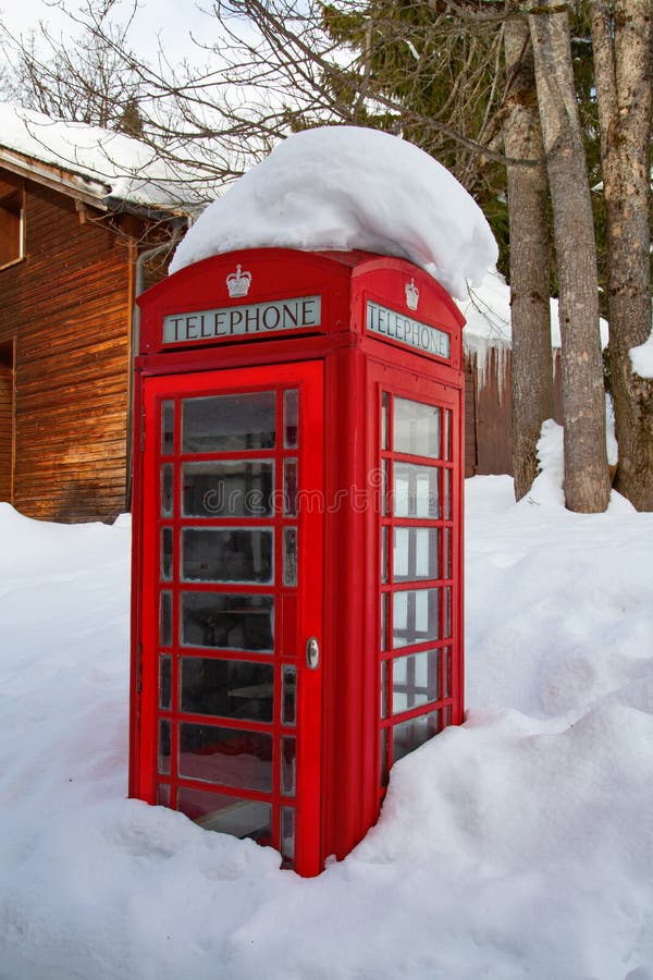 Red telephone booth stock photo. Image of traditional - 206993762