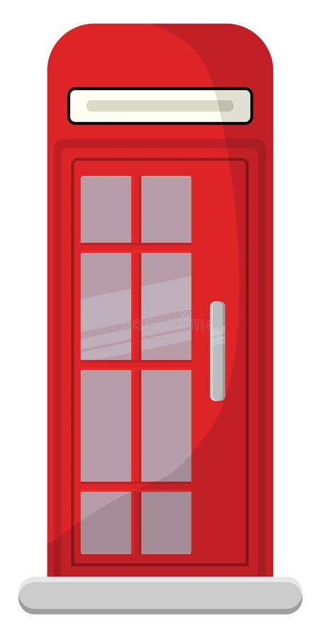 Telephone booth, icon stock vector. Illustration of antique - 261378920