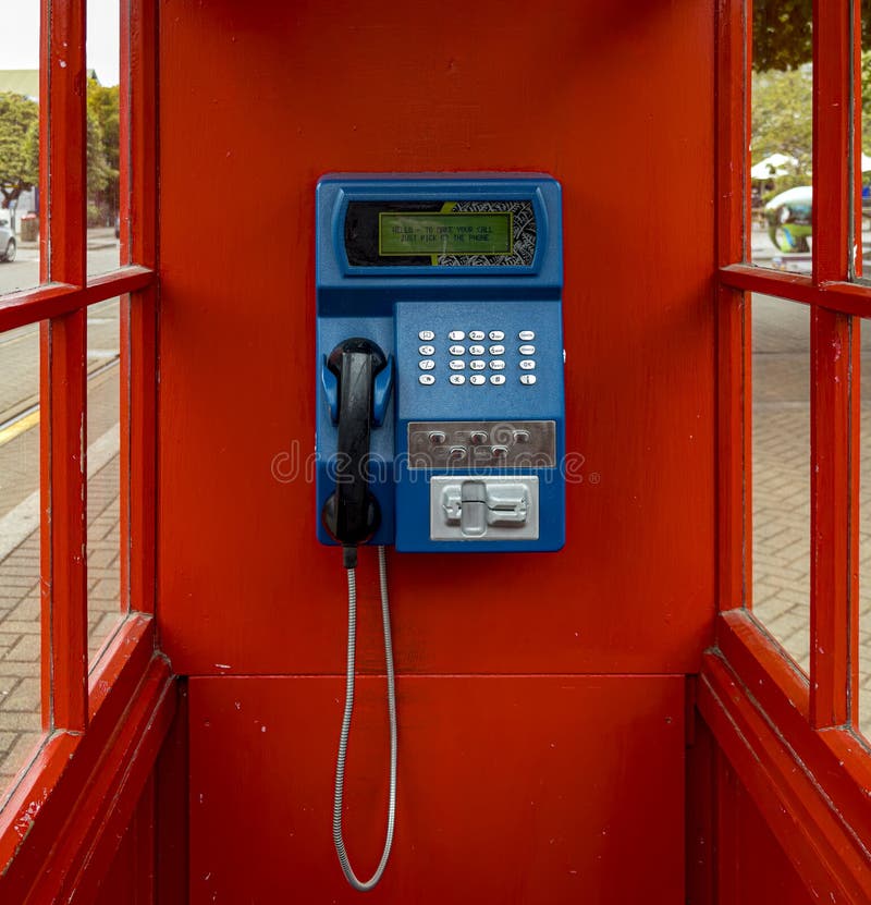 This Red Telephone Booth is Still Fully Functional in New Zealand Stock ...