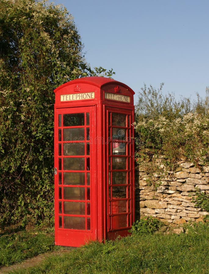 Red Telephone Box stock image. Image of country, telephone - 1365465