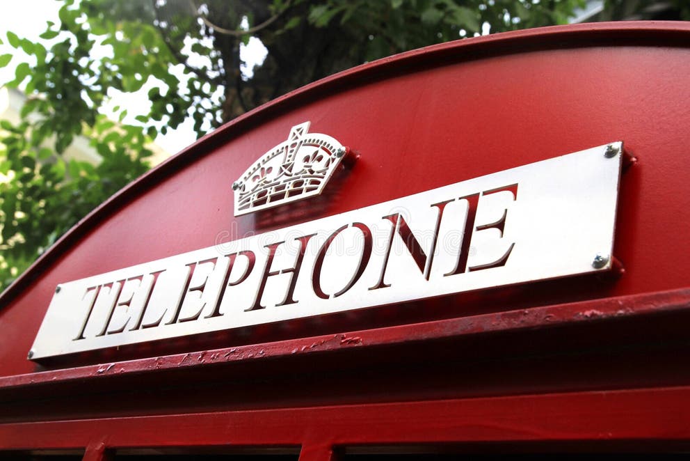 Red telephone box stock image. Image of detail, public - 34720489