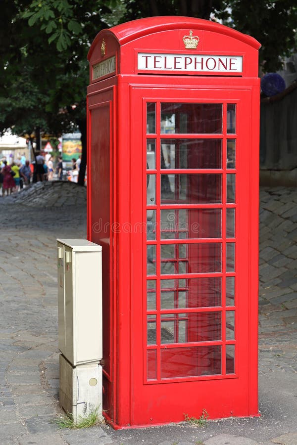 Red Telephone Box stock image. Image of vienna, icon - 134282399