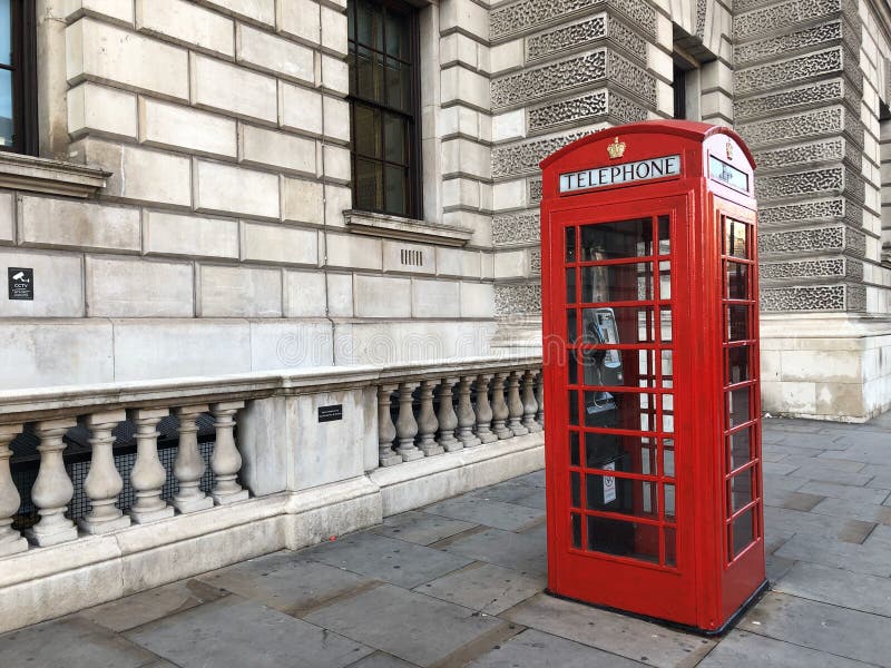 Red Telephone Box, Lon editorial stock photo. Image of colour - 262200838