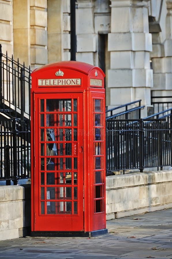 Red Telephone Box in London Stock Image - Image of travel, public: 12517835