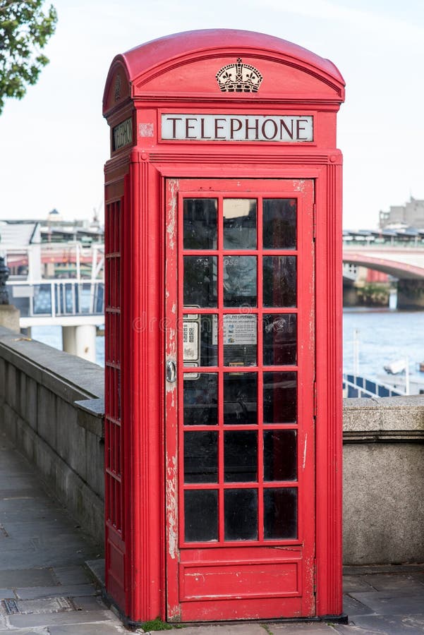 Red Telephone Box. London, UK Stock Image - Image of architectural ...