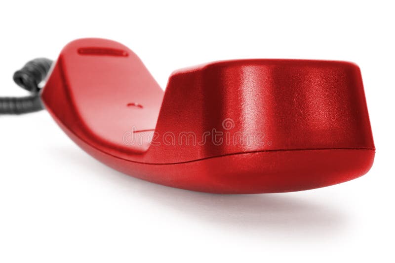 Red telephone hook stock image. Image of global, voice - 6333599