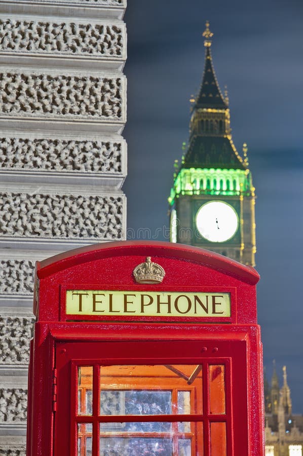 Telephone box in London stock photo. Image of scene, paved - 11010270