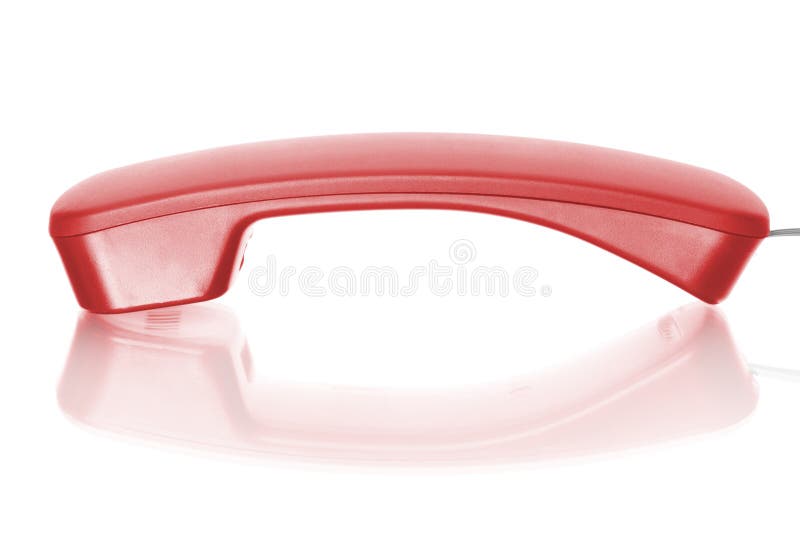 Red telephone receiver stock image. Image of busy, concepts - 5401135