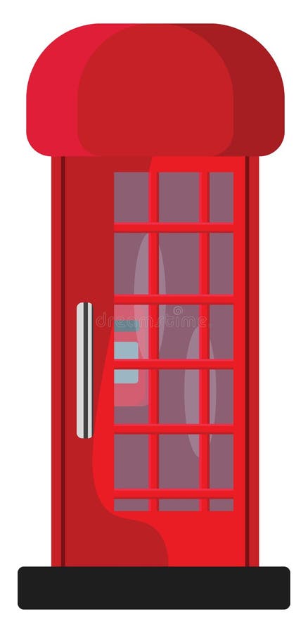 Telephone booth, icon stock vector. Illustration of antique - 261378920