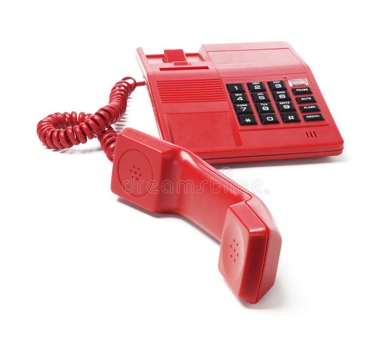 Red Telephone stock image. Image of vintage, plastic - 36327055