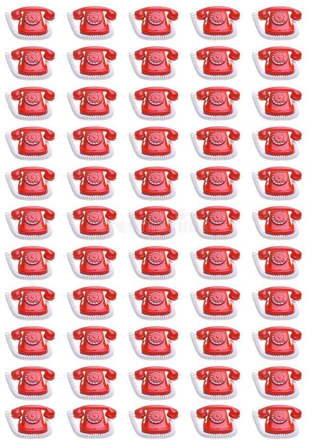 Red Telephones Pattern Stock Illustrations – 10 Red Telephones Pattern ...