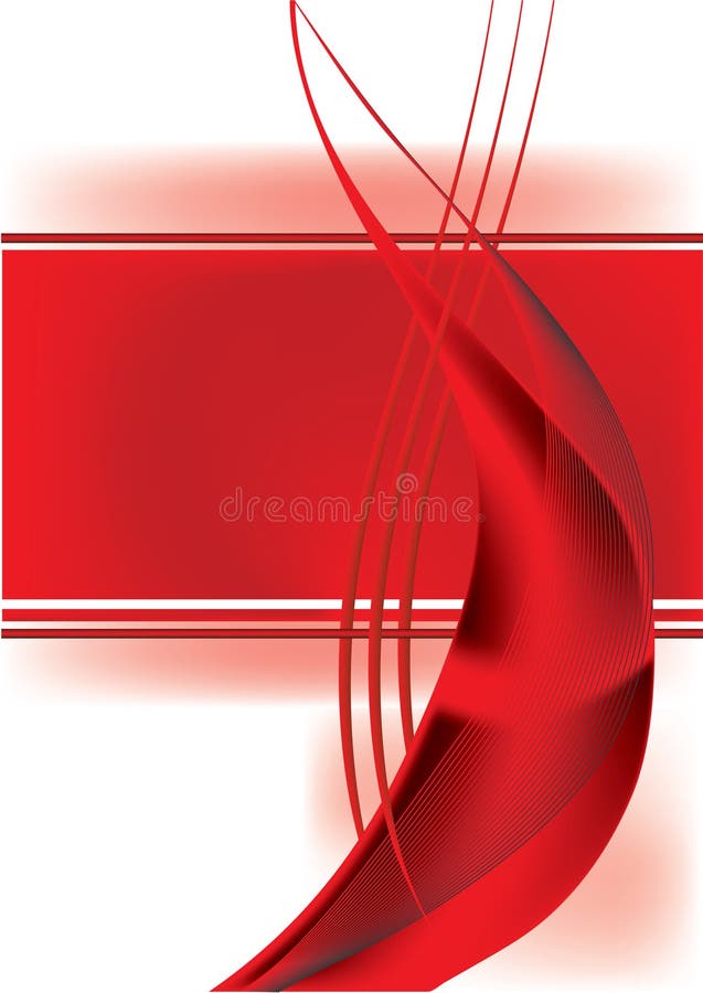 Red template for card stock vector. Illustration of modern - 11203135
