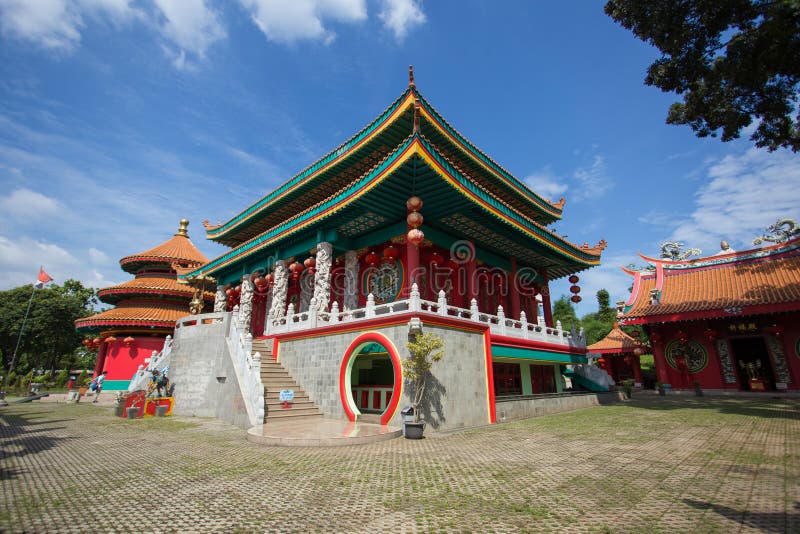 Red Temple stock image. Image of bangkok, urban, thailand - 38148611