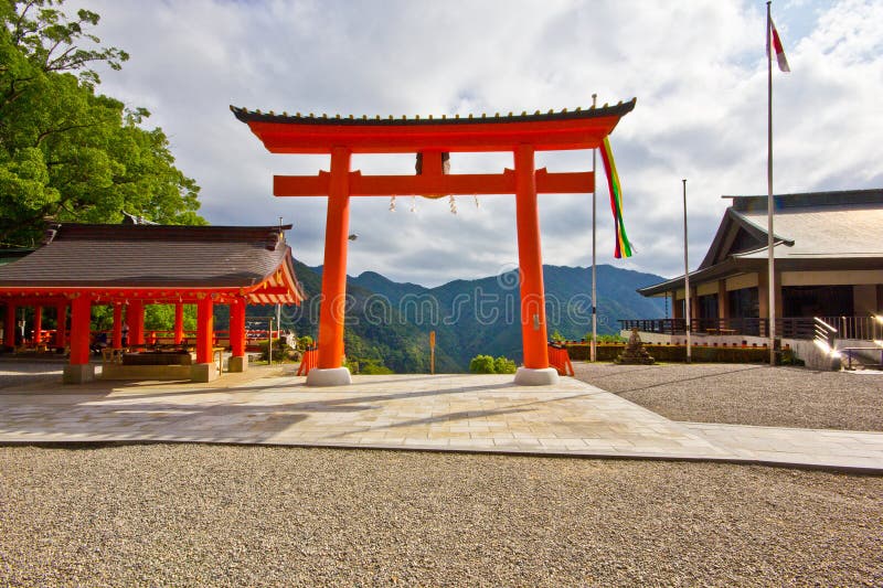 The red temple of japan stock photo. Image of sightseeing - 297738846